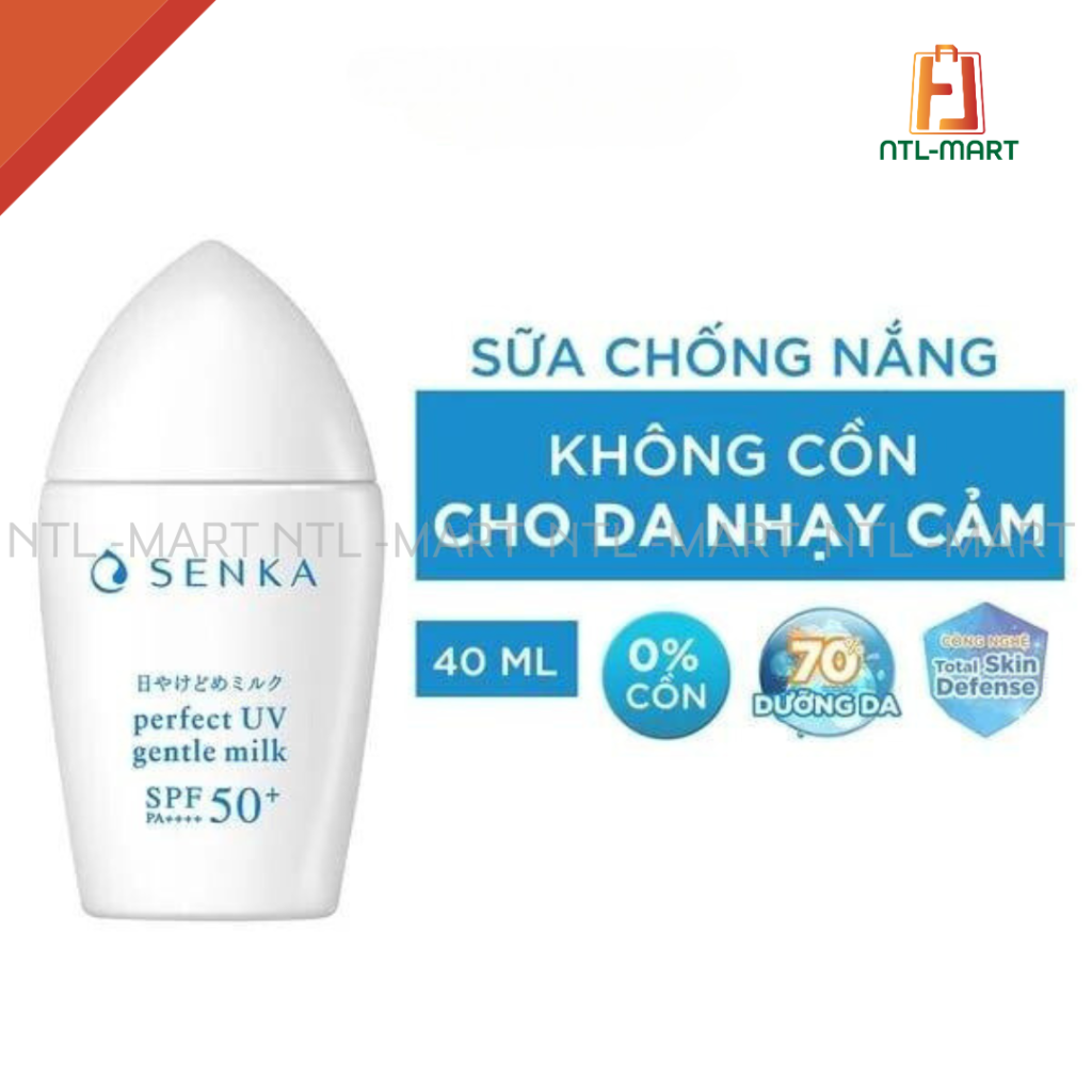Sữa chống nắng Senka Gentle Milk dịu nhẹ cho da nhạy cảm